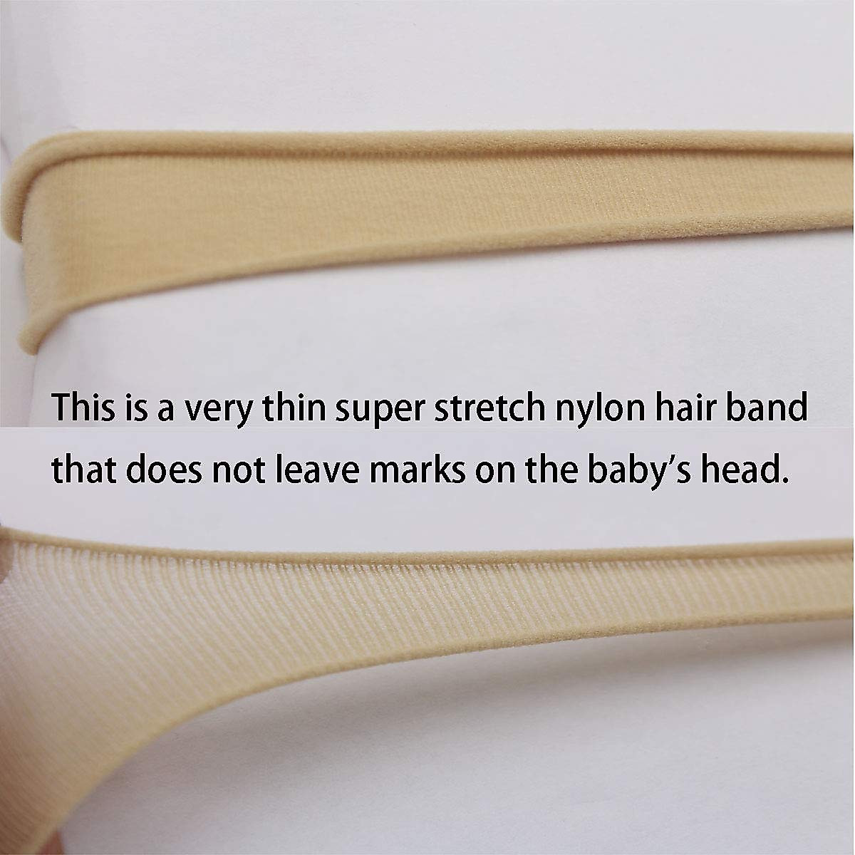 Qearl 60 Pack Soft Stretchy DIY Nylon Headbands Hair Bands Bows DIY Accessory for Newborn Baby Girls with Box