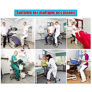 NUNETH Saddle Stool Pink Saddle Chair with Back Support, Esthetician Seat for Dental Office Massage Hospital Clinic, Rolling Chair with Wheels