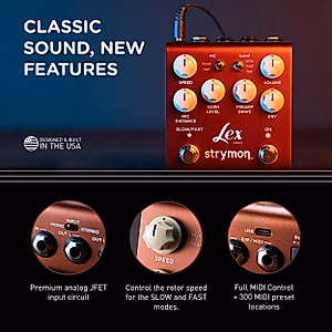 Strymon Lex V2 Rotary Speaker Guitar Effects Pedal for Electric and Acoustic Guitar, Synths, Vocals and Keyboards