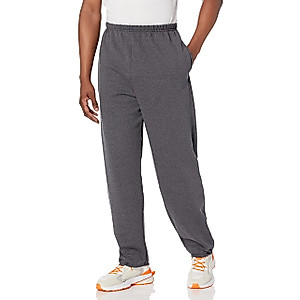 Hanes Men's Ultimate Cotton Pant, Charcoal Heather, Small