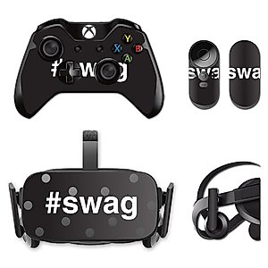 MightySkins Skin Compatible with Oculus Rift CV1 – Swag | Protective, Durable, and Unique Vinyl Decal wrap Cover | Easy to Apply, Remove, and Change Styles | Made in The USA