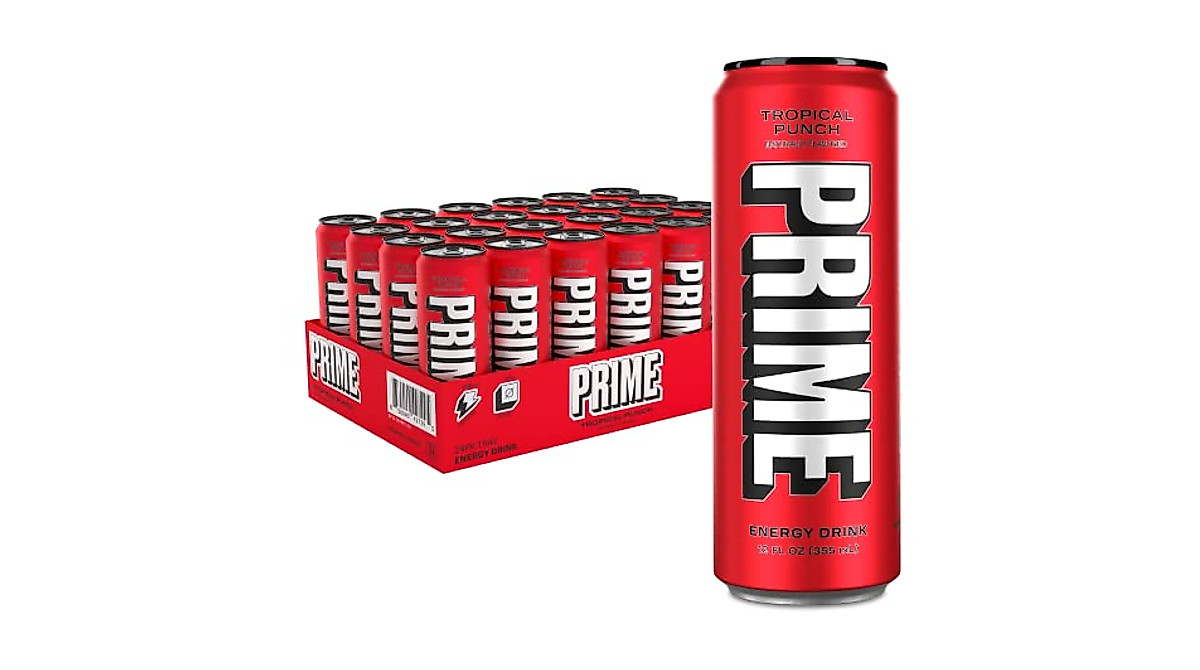 PRIME Energy Tropical Punch - Zero Sugar Energy Drink with 200mg Caffeine