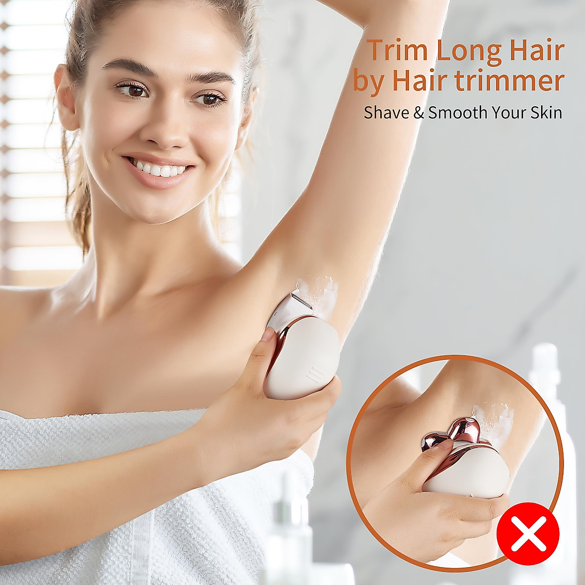 UPTARD Womens Electric Shaver,Electric Razors for Women,Womens Electric Razor for Legs,Bikini Trimmer for Women,Facial Hair Removal for Women,Shaver for Women