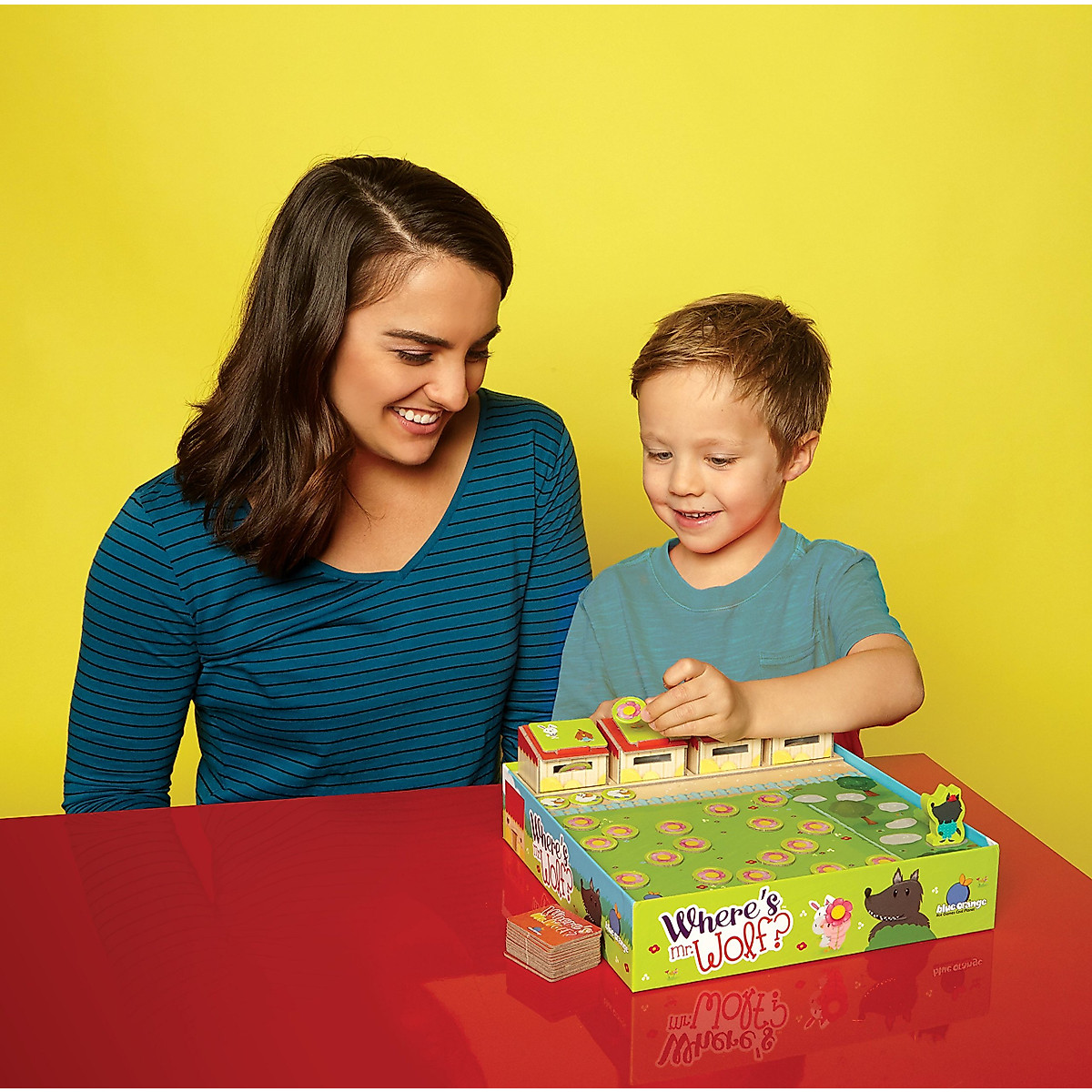 BLUE ORANGE GAMES Where's Mr Wolf? Cooperative Kids Game