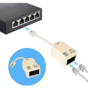 in-line DSL Splitter Filter for Removing Noise and Other Problems from DSL Related Telephone Lines
