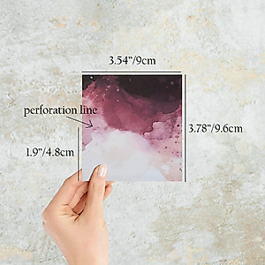 Summer-Ray 48 Burgundy Watercolor Dual-Sided Place Cards Wedding Seating Table Card Escort Card