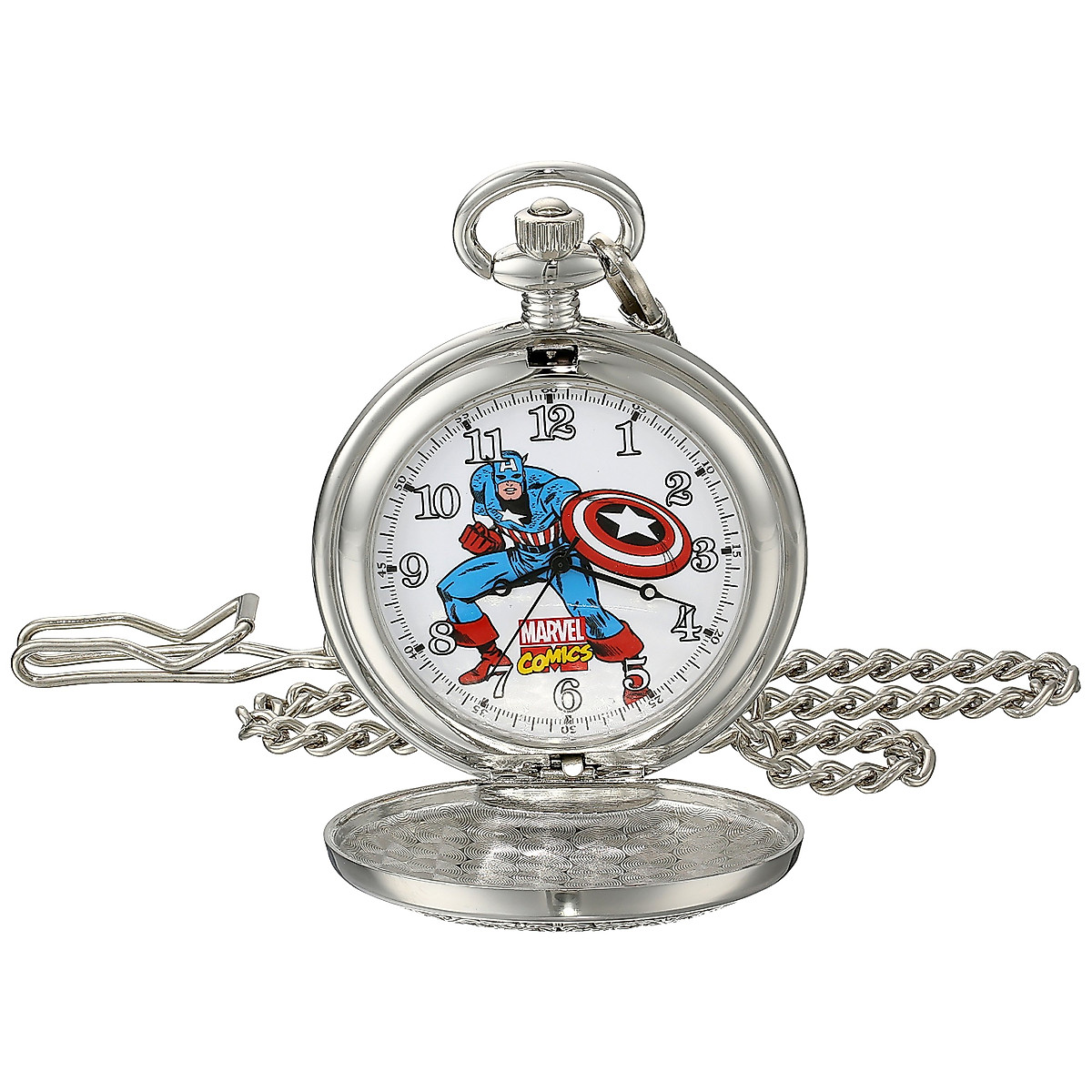 Marvel Men's Captain America W001741 Analog-Quartz Pocket Watch