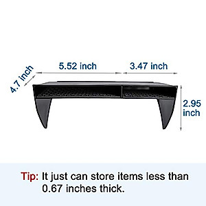 JDMCAR Center Console Organizer Compatible with Toyota RAV4 2023 2022 2021 2020 2019, ABS Material Insert Tray Gear Shift Secondary Storage Box