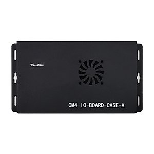 Waveshare Metal Box (A) Designed for Official Raspberry Pi Compute Module 4 IO Board Comes with Cooling Fan Mini Computer Chassis Robust and Dust-Proof Nice Looking