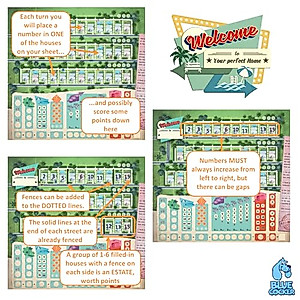 Welcome to... Your Perfect Home Board Game | City Building Strategy Game | Narrative Adventure Game for Adults and Kids | Ages 10+ | 1-6 Players | Avg. Playtime 25 Minutes | Made by Blue Cocker Games