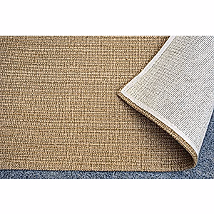 Chardin home – Oceanside Rug – 100% Recycled Polyester Indoor/Outdoor 5x7 feet Area Rug. Color: Golden Brown/Beige.