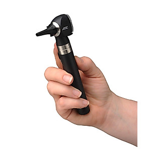 ADC Portable Diagnostic Set Plug-in Rechargeable, with Standard Otoscope and Coax Ophthalmoscope, Xenon Lamps, 3.5V, Hard Case, Diagnostix 5410X, Black