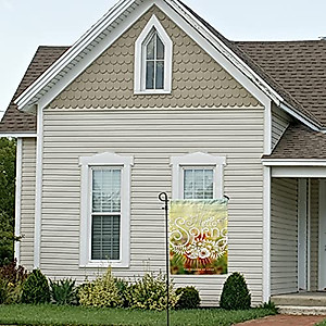 My Little Nest Seasonal Garden Flag Hello Spring Vertical Garden Flags Double Sided for Home Farmhouse Yard Holiday Flag Outdoor Decoration Banner 12"x18"