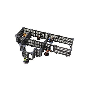 Jail Cells Kit - Mini Dungeon Castle Cavern Terrain for RPGs, Dungeons & Dragons (DND), Pathfinder, War Gaming, and More! by DCD (24+pcs, 0.6sqft, 4rooms)