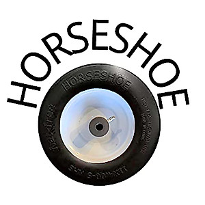 (2-Pcs-Set) New 11x4.00-5 Flat-Free Lawn Mower Smooth Tires w/Steel Rim for Zero Turn Lawn Mower Garden Tractor - hub 3"-5" with 3/4" Bore 114005 T161