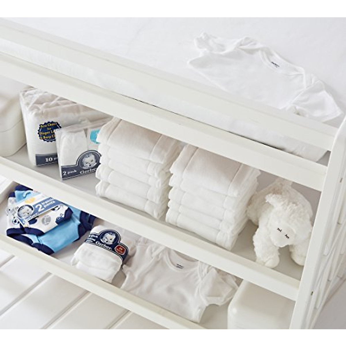 Gerber Unisex-Baby Newborn 2 Pack Waterproof Pant,White,3T