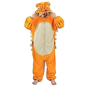 Adult Lizard Onesie Costume Animal Cosplay Halloween Christmas Homewear Pajamas Sleepwear for Women and Men