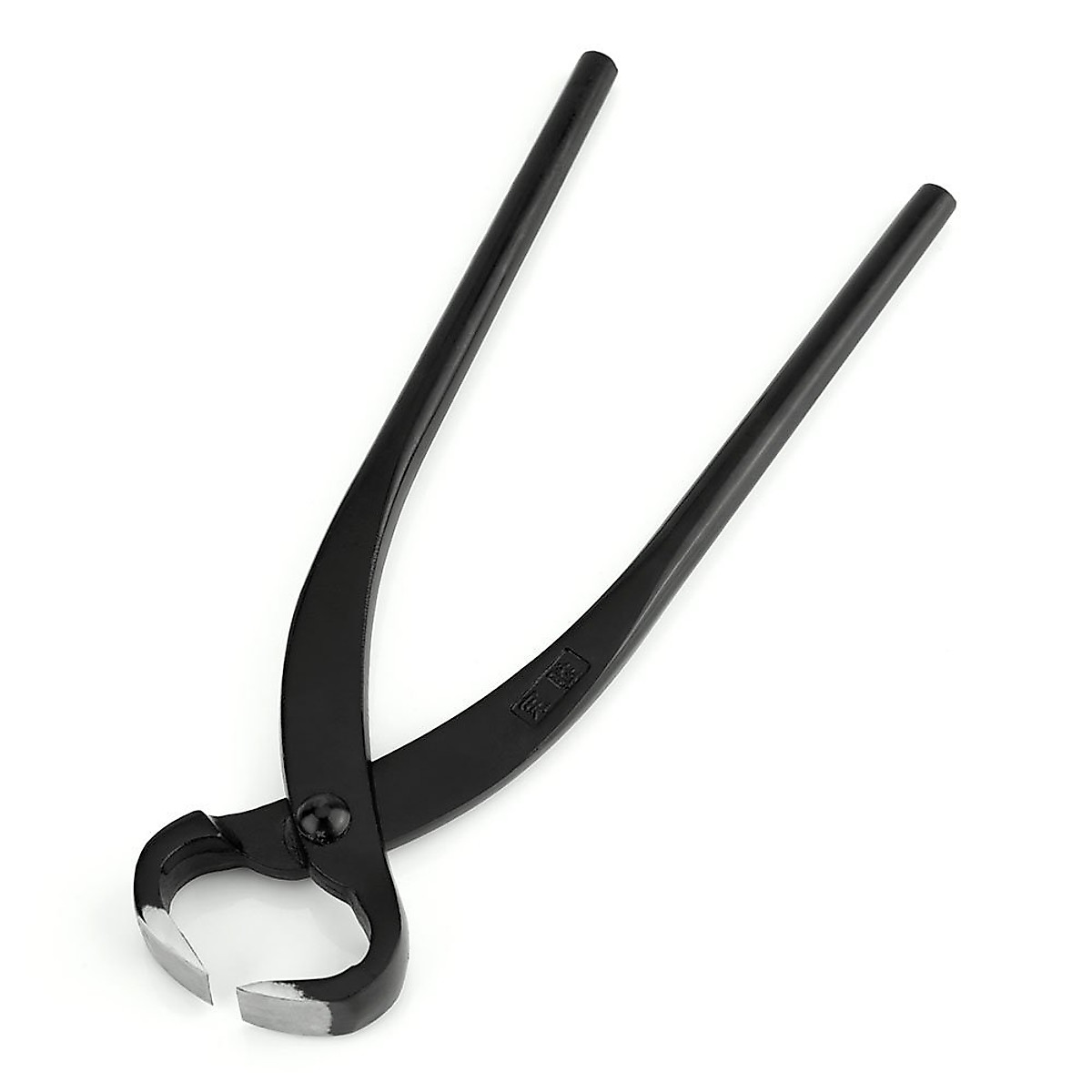 205mm Bonsai Root Cutter, Hand Forged Bonsai Concave Branch Cutter, Professional Manganese Steel Alloy Concave Bonsai Gardening Tools, Straight Black