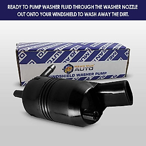 385-232316A Front Windshield Washer Pump w/Grommet - Washer Motor Compatible with Chevrolet (Chevy), GMC, Buick, Pontiac, Oldsmobile, Isuzu - Replaces OEM #: 22127652, 22127653, 89025062, 89001122