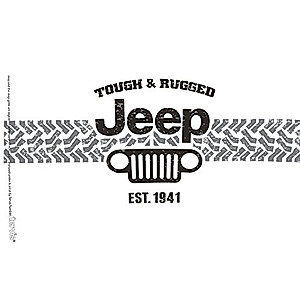 Tervis Jeep Made in USA Double Walled Insulated Tumbler Travel Cup Keeps Drinks Cold & Hot, 16oz, Tough and Rugged, 1 Count (Pack of 1)