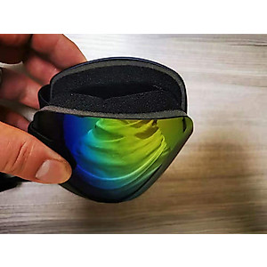 Dplus Motorcycle Goggles Dirt Bike ATV Motocross Anti-UV 400 Adjustable Riding Offroad Protective Combat Tactical Military Goggles for Men Women Kids Youth Adult (Yellow Colorful)