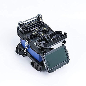 ORIENTEK T45 FTTH Fiber Optic Fusion Splicer Machine Core Alignment Fusion Splicing Machine 7sec Splice Time 250μm Fiber, 900μm Fiber, Flat Cable, Jump Cables w/Fiber Cleaver+Optic Power Meter
