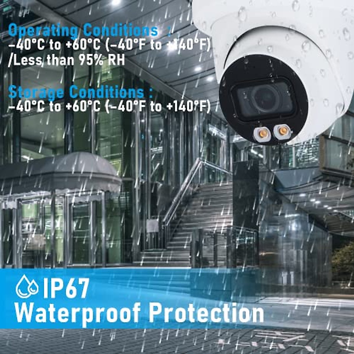EmpireTech 4MP 1/1.8" CMOS Full Color Starlight IVS WDR AI IP Camera with 2 LEDs Fixed Lens,SMD 3.0, Face Detection,AcuPick, Video MetaData, Built-in Mic, Outdoor IP67,IPC-T549M-ALED-S3 2.8MM
