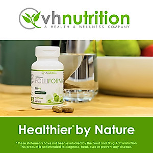 VH Nutrition FOLLIFORM | DHT Blocker for Men and Women* | 1500mg Saw Palmetto, Pygeum, Nettle Root Formula | Supports Healthy Hair Growth and Scalp Health | 60 Capsules