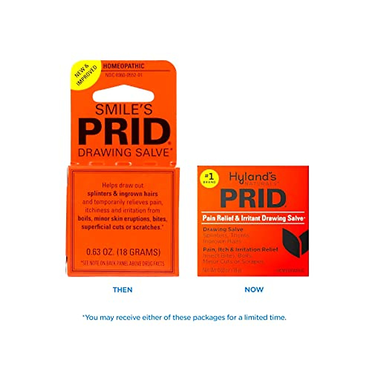 Smile's PRID Drawing Salve by Hyland's, Relief of Topical Pain and Skin Irritations, 18 grams