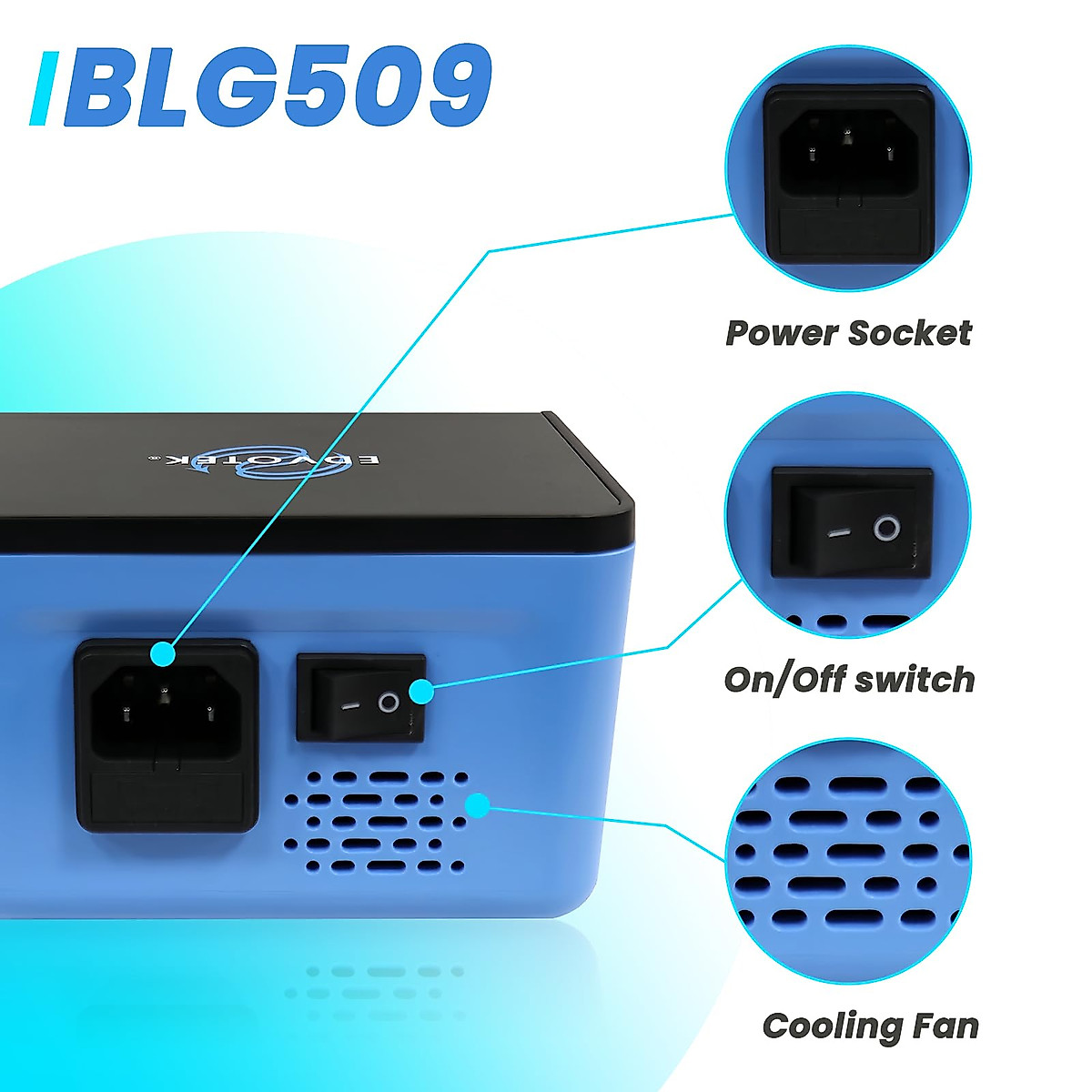 Biologix DuoSource Electrophoresis Bench Power Supply, Adjustable Output Voltage for 1 to 2 Units, Lab Power Supply, Case of 1
