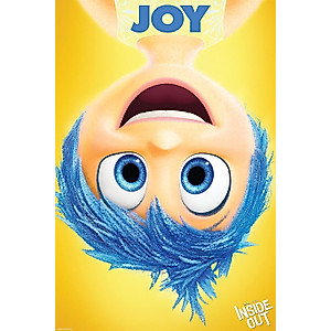 Jionk? JOY - Inside Out Movie Poster 24 x 36" , Glossy Finish (Thick): Joy, Fear, Anger, Disgust, Sadness