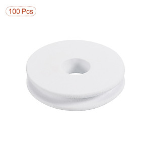 PATIKIL 2.24 Inch Fishing Line Spool, 100 Pack EVA Foam Fishing Winding Board Plates Fly Fishing Gear Organizer for Fishing Line Storage, White