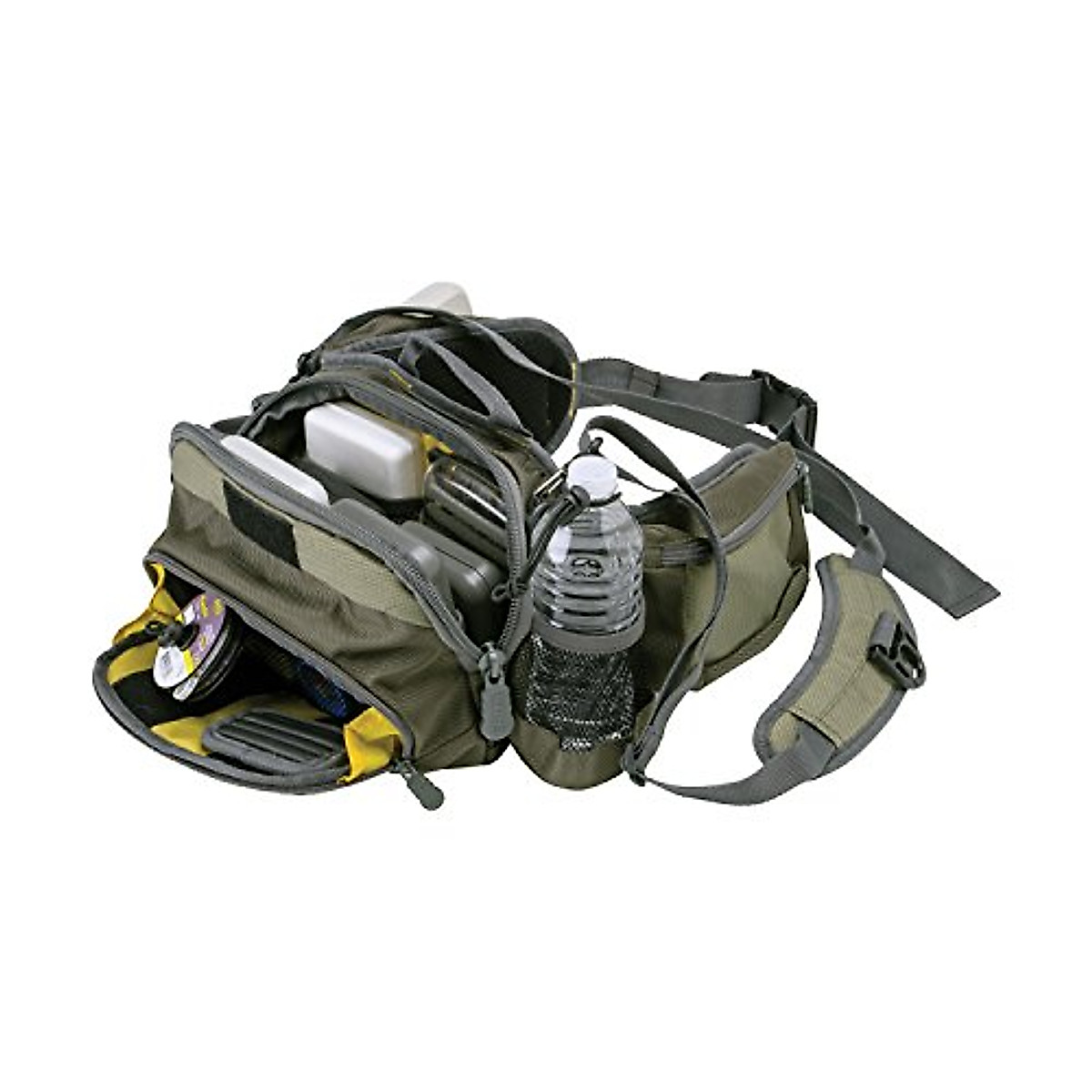 Allen Company Eagle River Lumbar Fly Fishing Pack - Water-Resistant Hiking Bag Perfect for Fly Fishing Gear, Equipment, and Accessories - 10" L x 5.5" W x 6" H - Green