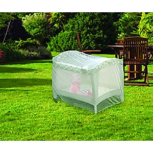 Jeep Universal Size Pack N Play Mosquito Net Tent, White