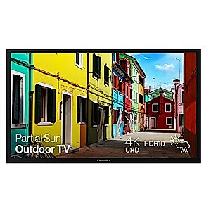 Furrion Aurora 43-inch Partial Sun Outdoor TV (2021 Model)- Weatherproof, 4K UHD HDR LED Outdoor Television with Auto-Brightness Control - FDUP43CBS