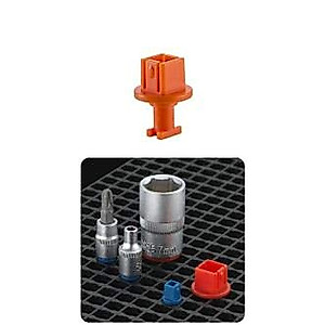 3/8" Socket Holders (50 pcs) - Accessories for ORGANIZER GENIE Pegboards to Organize Tools