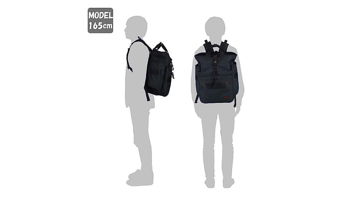 BRIEFING Gym Pack MW - Durable Lightweight Black Backpack