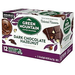Green Mountain Coffee Roasters Dark Chocolate Hazelnut Coffee, Keurig Single Serve K-Cup Pods, 72 Count (6 Packs of 12)