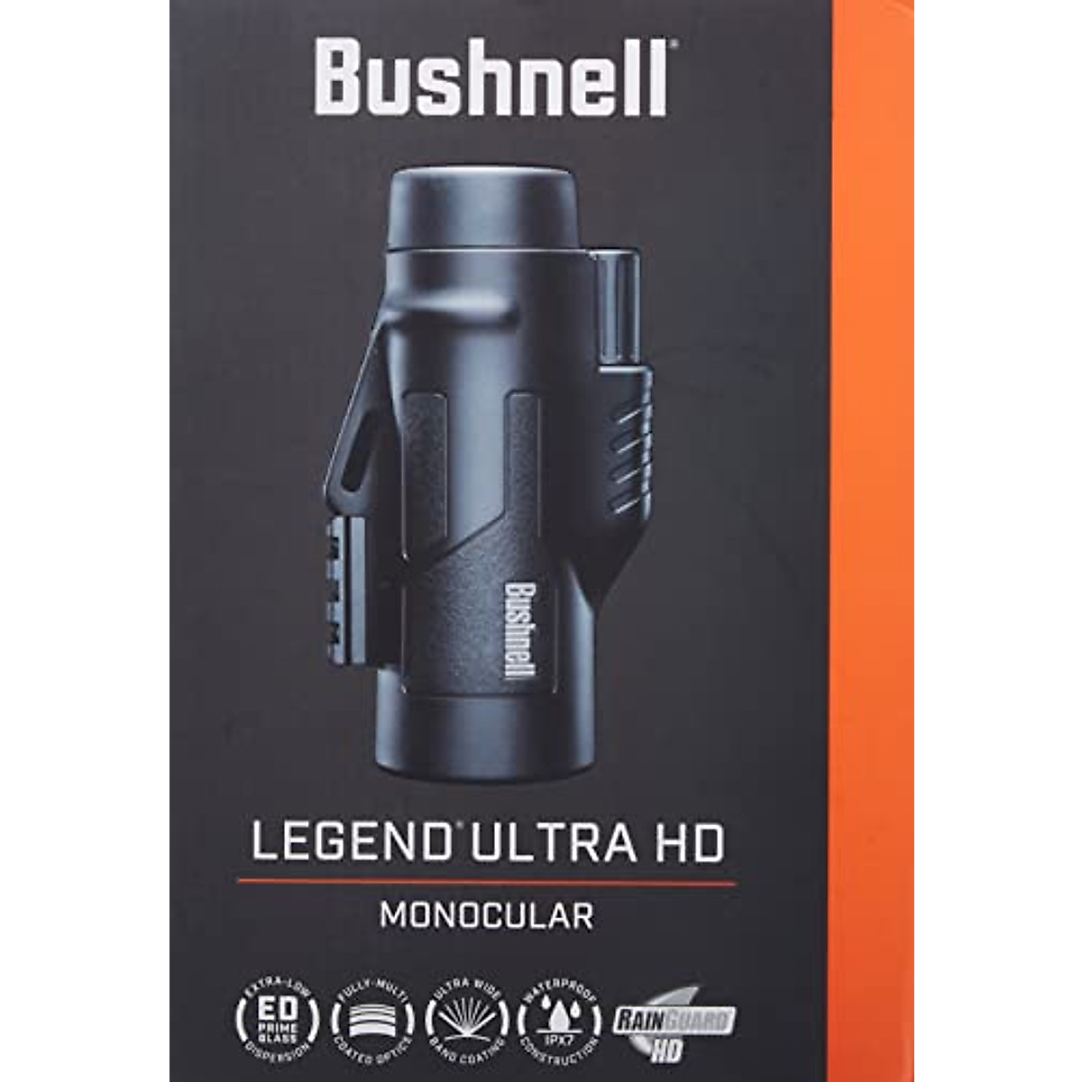 Bushnell Legend Ultra HD Monocular, Black, 10 x 42-mm