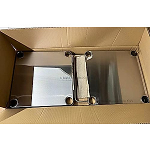 14"W Stainless Steel Commercial Rice Warmer Stand with Undershelf, Wheel and 2 Locks