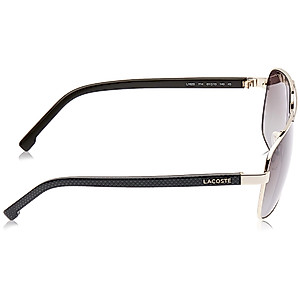 Lacoste Men's L162S Rectangular Sunglasses, Gold/Brown, 61 mm