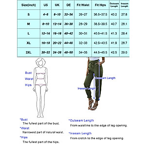 GRACE KARIN Pencil Pant for Women Slim Elegant Elastic Both Side with Pocket Olive Green XXL