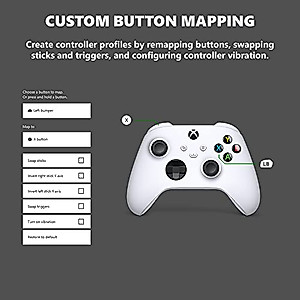 Microsoft Controller for Series X / S, & Xbox One (Latest Model) - Robot White (Renewed)