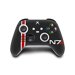 Head Case Designs Officially Licensed EA Bioware Mass Effect N7 Logo Legendary Graphics Vinyl Sticker Gaming Skin Decal Cover Compatible With Xbox Series X Console and Controller Bundle