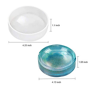 Ashtray Molds for Resin Casting Resin Silicone Molds for Ashtray Square and Round Large Size Resin Art Molds