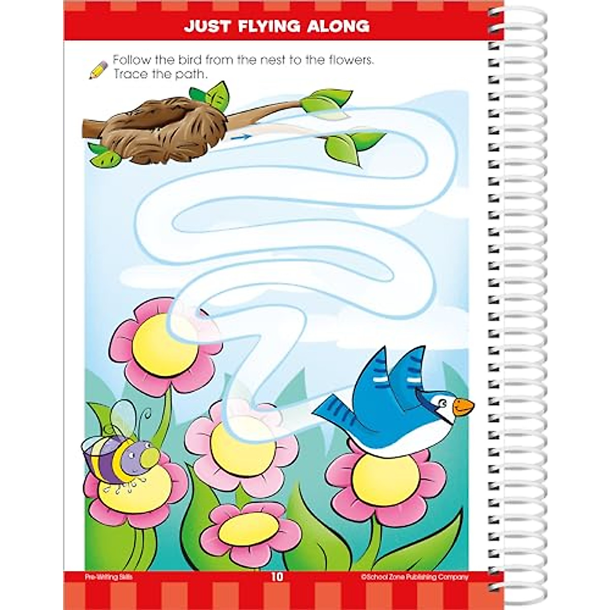 School Zone - Big Preschool Workbook - 320 Spiral Pages, Ages 3 to 5, Colors, Shapes, Numbers, Early Math, Alphabet, Pre-Writing, Phonics, Following Directions, and More (Big Spiral Bound Workbooks)