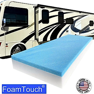 FoamTouch 5" Height x 36" Width x 72" Length Camper/RV bunk Mattress with Gel Memory Foam -No Cover