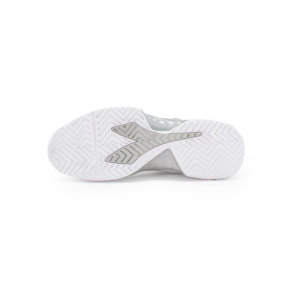 Diadora Women's B.Icon 2 All Ground Tennis Shoe (White/Silver, 8)