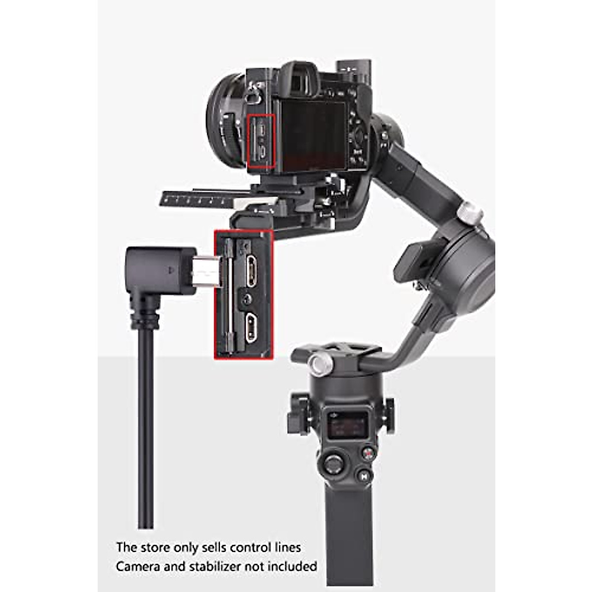 Camulti Multi to USB-C Type C Control Cable for DJI Ronin RSC2 RS2 RS3 RS3 pro RS3 Mini stabilizer Compatible with Sony Camera a6300 a6400 a7M3 a7S2 a7R3 a7R4 a7S3 a7M4