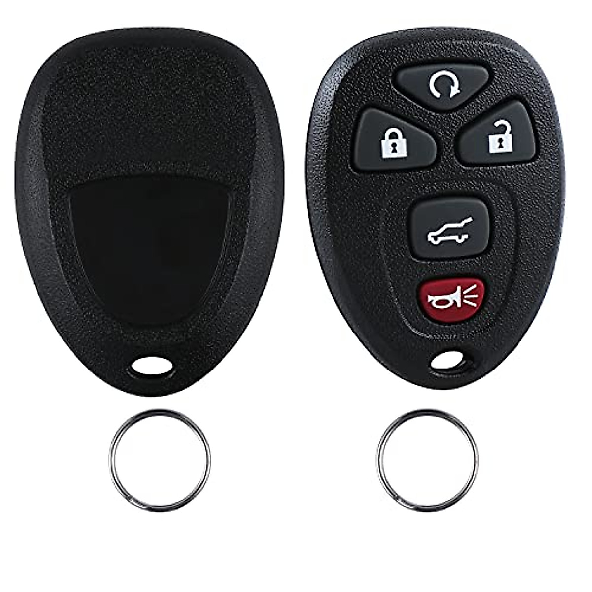 Keyless Entry Remote Control Fob for 2007-2016 Chevy Suburban Tahoe Traverse B uick Enclave Cadillac Escalade GMC Acadia Yukon (OUC60270, OUC60221) 5Btn 2 Pack